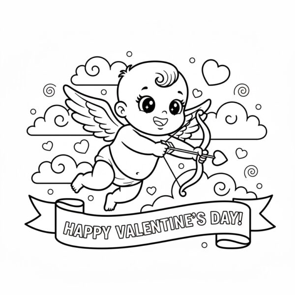 Coloring Book Pages Valentines Day: Free Printable Ideas